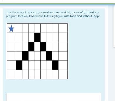 Solved use the words (move up, move down, move right, move | Chegg.com