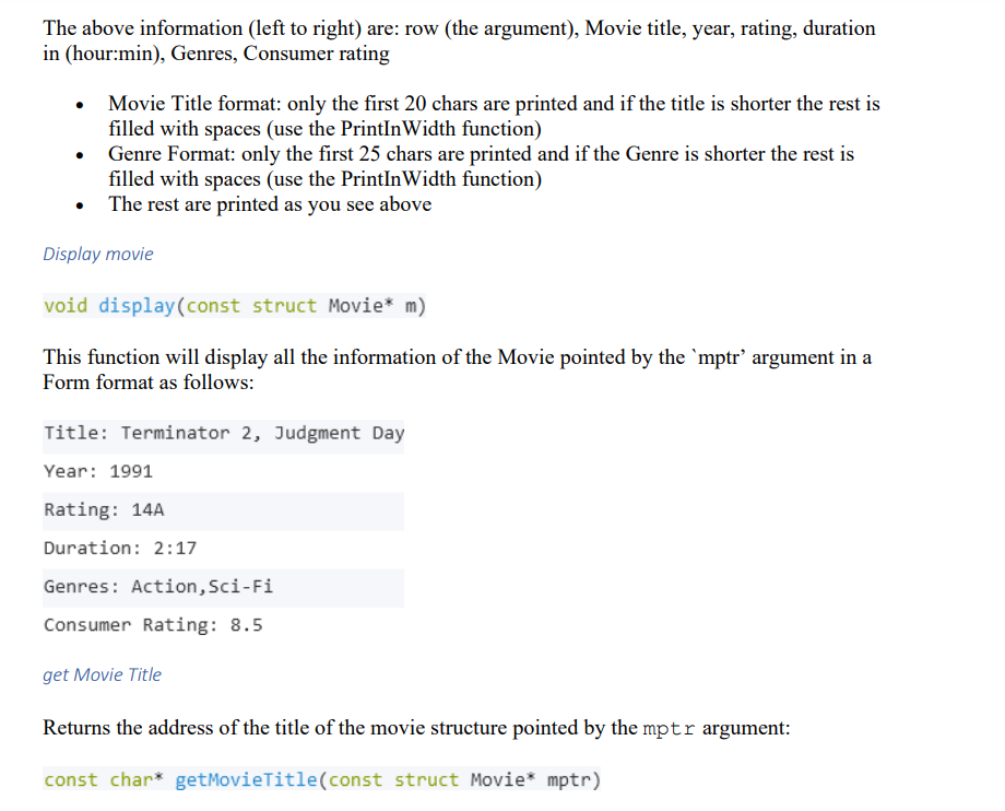 Solved This function prints strings in a specified width and | Chegg.com