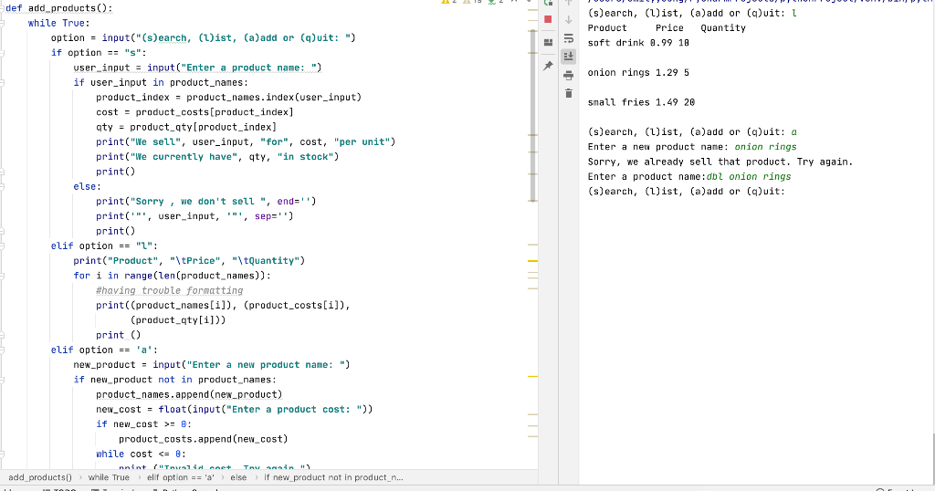 Solved Imagine that you are helping to build a store | Chegg.com