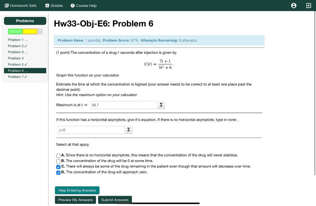 Solved 3 Homework Sets ul. Grades ? Course Help Problems | Chegg.com