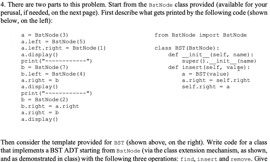 Solved 4. There are two parts to this problem. Start from | Chegg.com