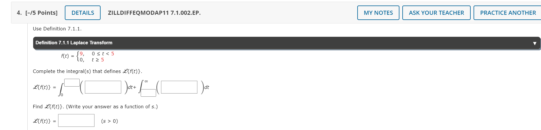 Solved 1. [0/1 Points] DETAILS PREVIOUS ANSWERS | Chegg.com
