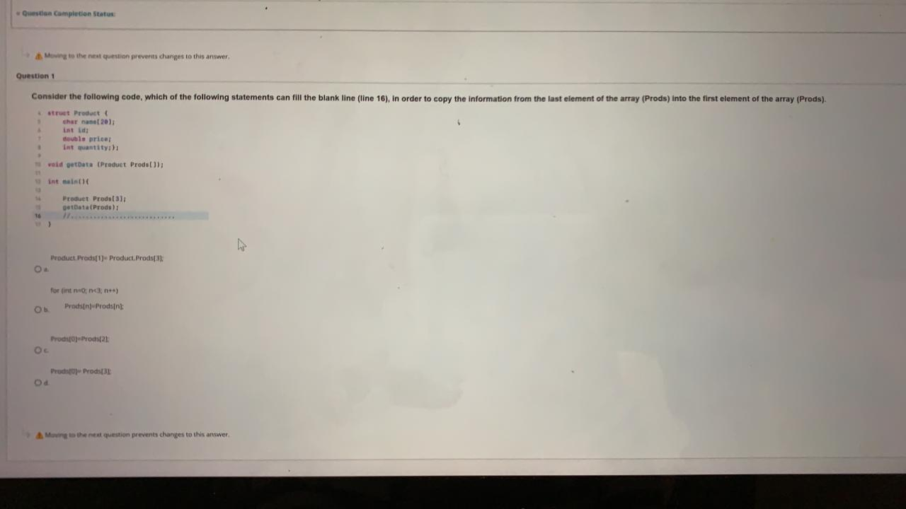 Solved Question Completion Status to the question prevents | Chegg.com