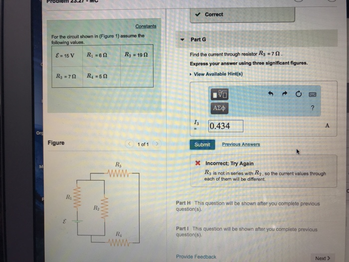 Solved Correct Constants For the circuit shown in (Figure 1) | Chegg.com