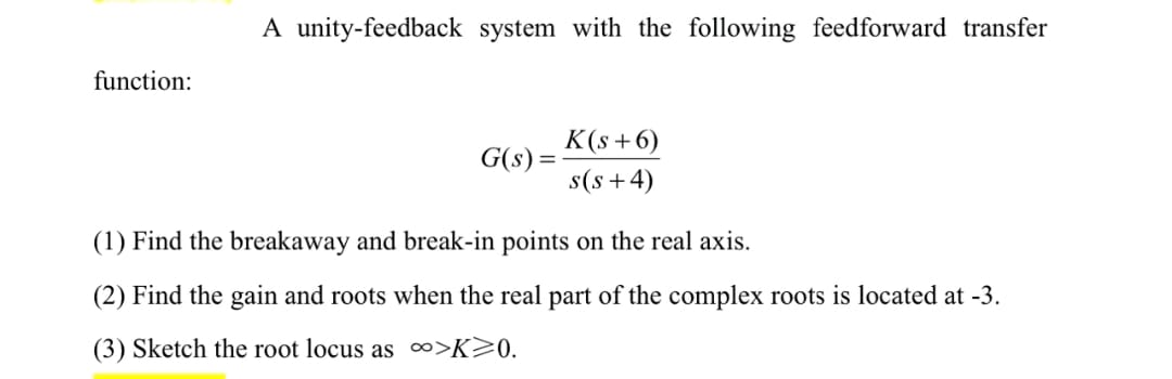 Solved 13 ﻿A unity-feedback system with the following | Chegg.com