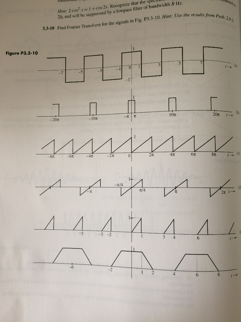 Solved Problem 3.3-10) only a.) and c.) are needed. The | Chegg.com