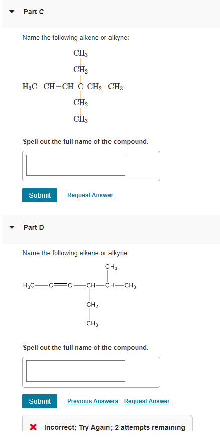 Solved Name the following alkene or | Chegg.com