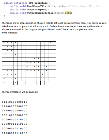 public interface HW3_Interface { public void | Chegg.com