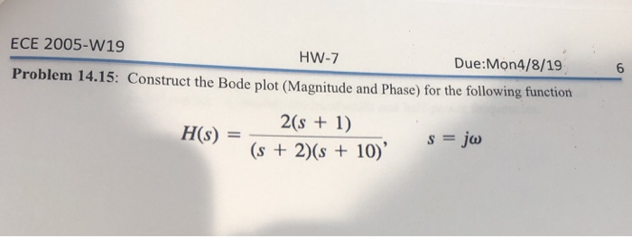 Solved ECE 2005-W19 HW-7 Due:Mon4/8/19 Problem 14.15: | Chegg.com