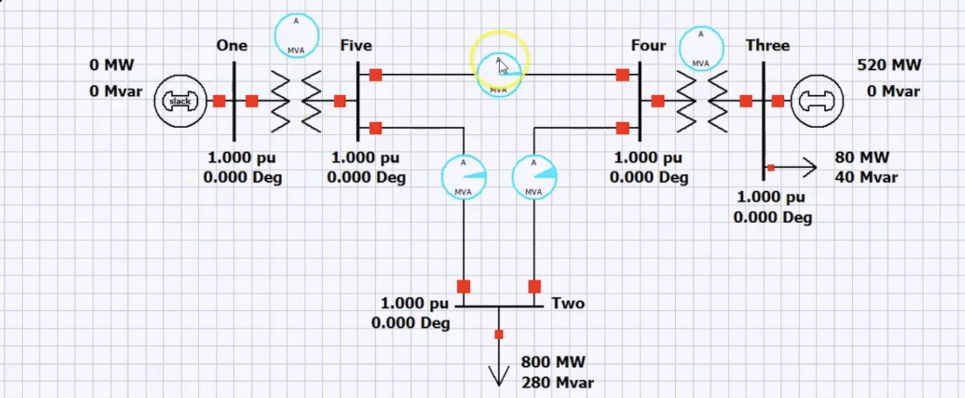 Solved 5 bus power system model on powerworld i need to have | Chegg.com