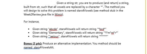 Solved Given a string str, you are to produce (and return) a | Chegg.com
