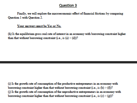 Solved Question 3 Finally, we will explore the macroeconomic | Chegg.com