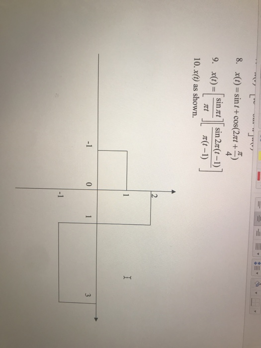 Solved 2 Practice Problems of Signals and Systems For each | Chegg.com