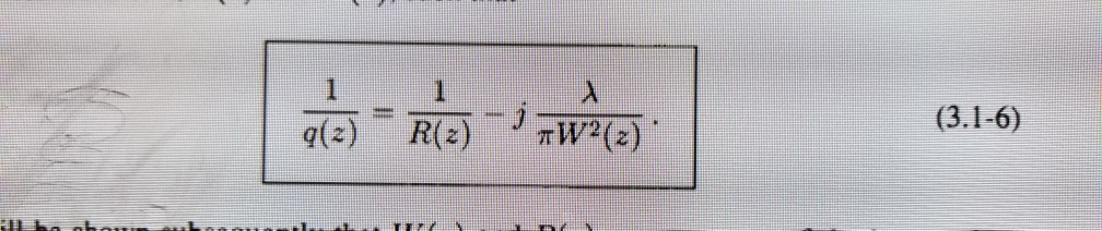 Solved 1 Derive The Paraxial Helmholtz Equation 3 1 2