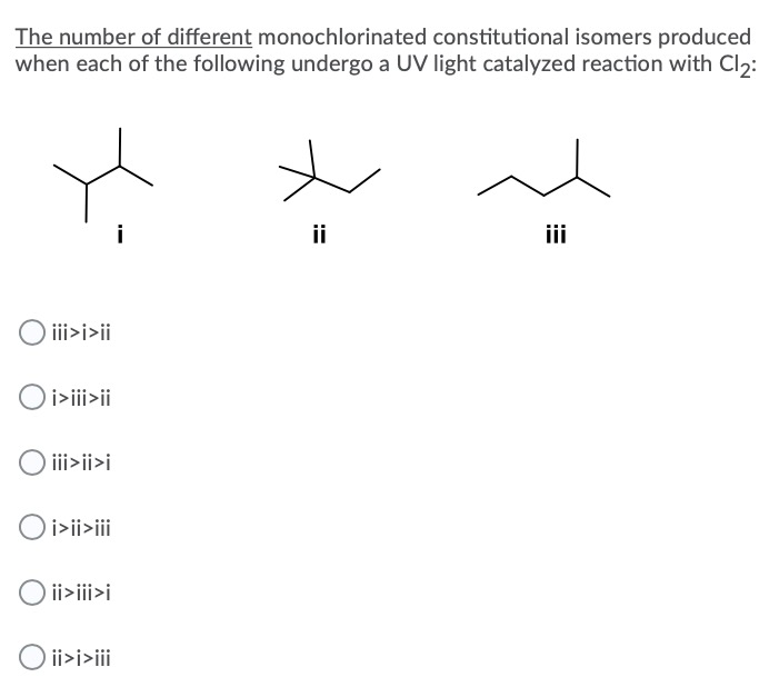 Solved The number of different monochlorinated | Chegg.com