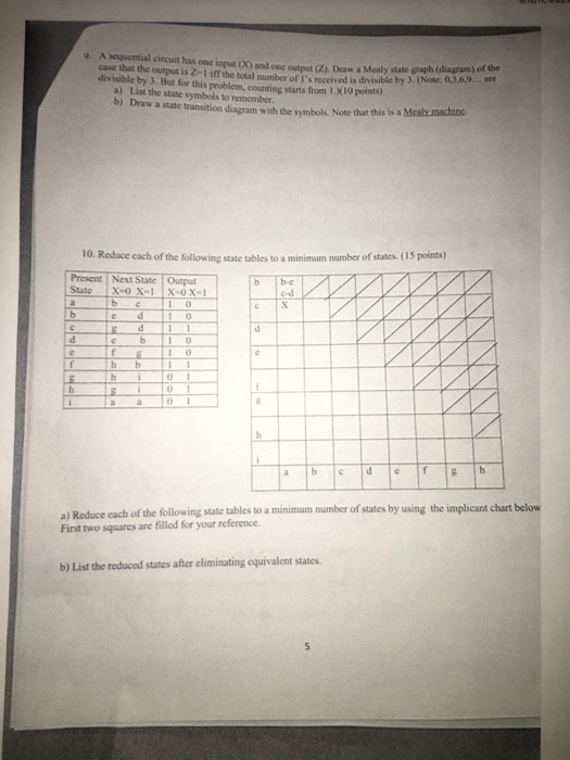 Solved A sequential circuit has one input (X) and one output | Chegg.com