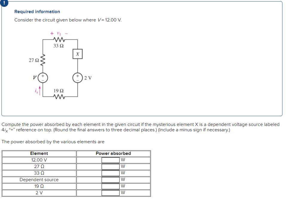 Solved Required informationConsider the circuit given below | Chegg.com