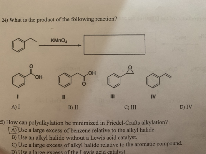 Solved 24) What is the product of the following reaction? | Chegg.com
