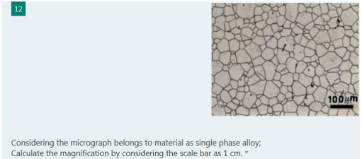 Solved Considering the micrograph belongs to material as | Chegg.com