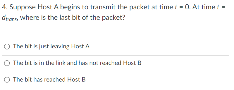 Solved 3. Ignoring processing and queuing delays, | Chegg.com