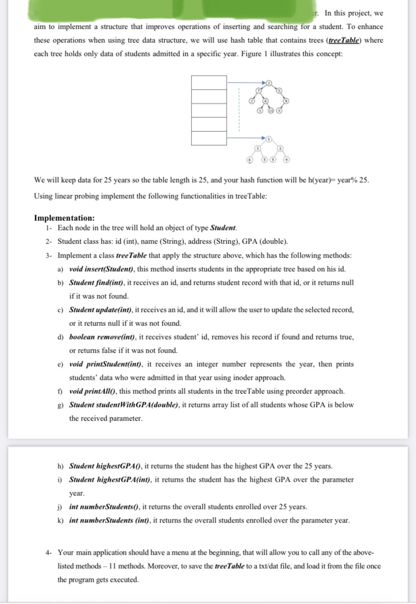 Solved aim to implement a structure that improves operations | Chegg.com