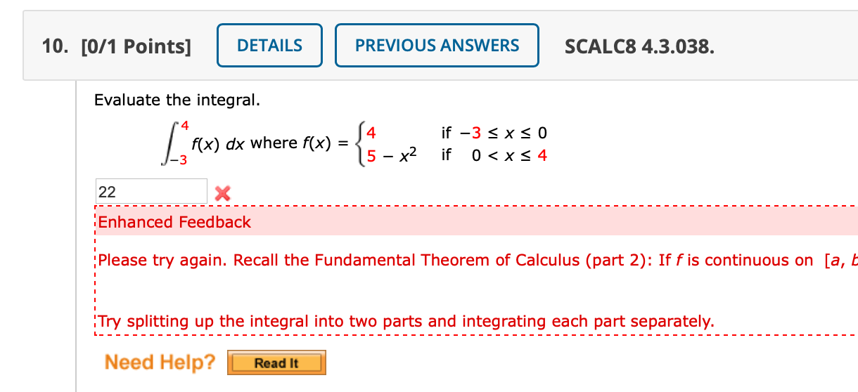 Solved 10. [0/1 Points] DETAILS PREVIOUS ANSWERS SCALC8 | Chegg.com