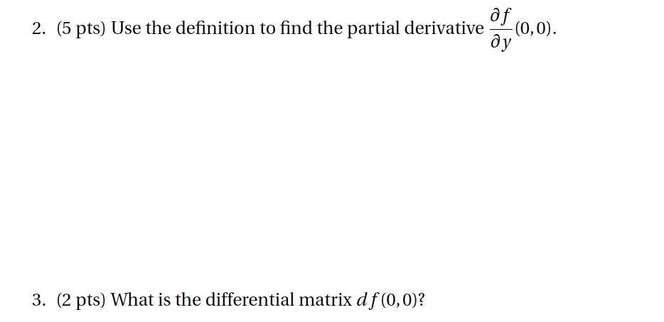 Solved Definition. (Partial Derivative) If we use the | Chegg.com Solved Definition. (Partial Derivative) If we use the | Chegg.com