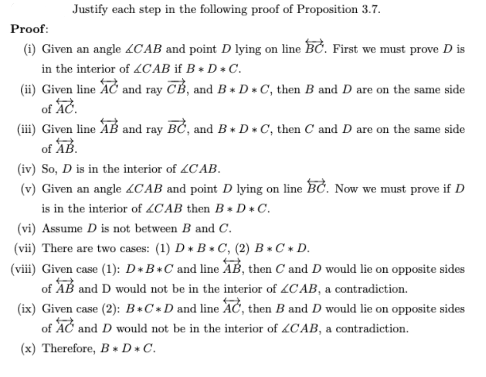 Solved Justify each step in the following proof of | Chegg.com