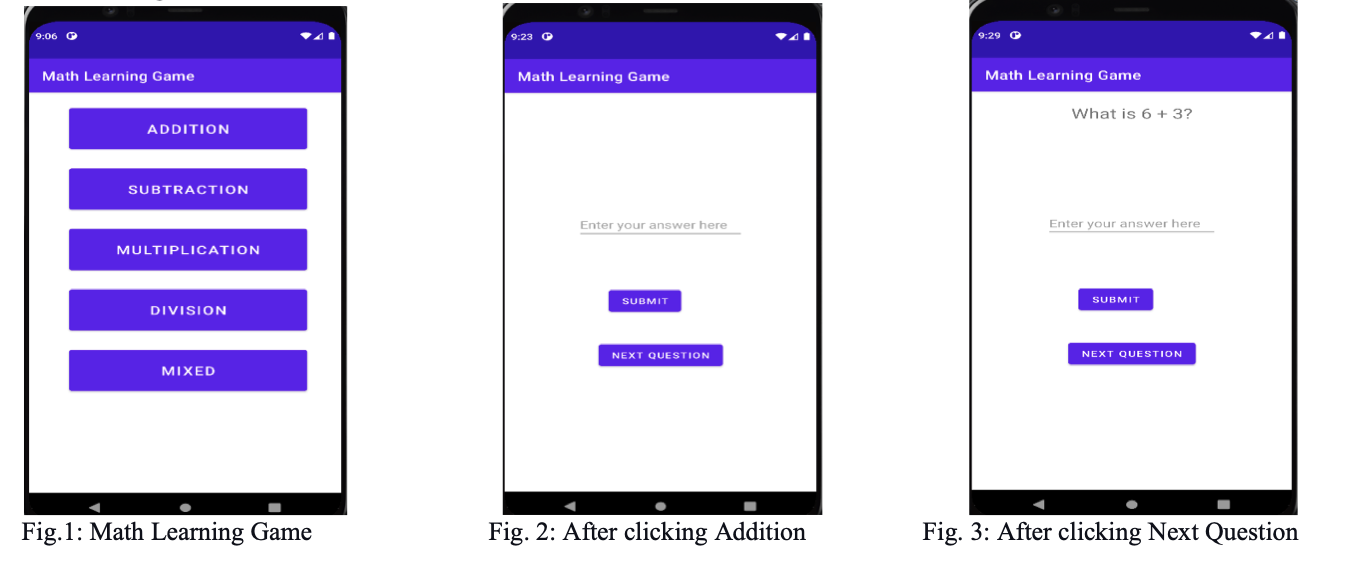 Create a Math Learning Game application similar to | Chegg.com