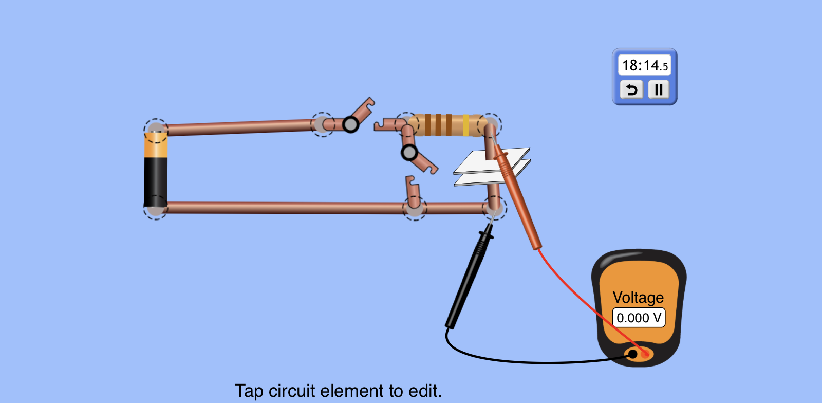 Solved Slope of ln(V∘/V) vs t Average slope τ=RC from slope | Chegg.com