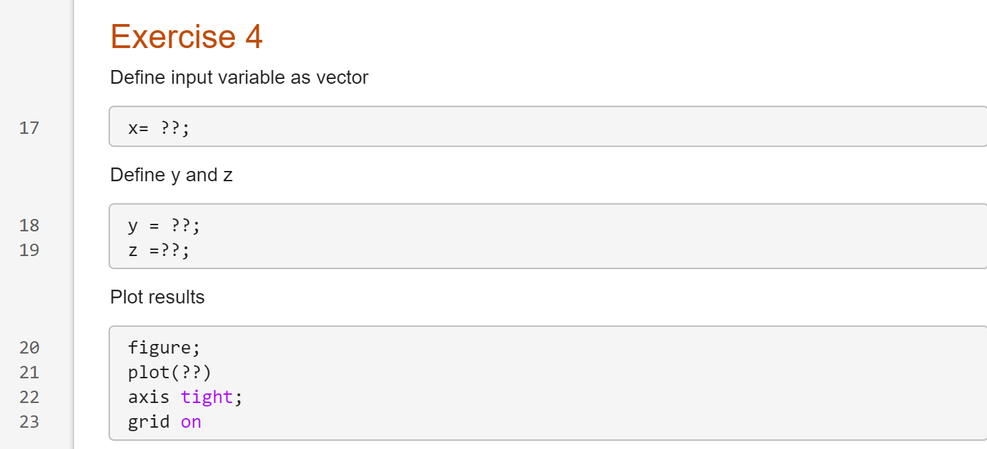 Solved Exercise 4 Plot y=sin(6x) in red with a solid line | Chegg.com
