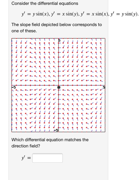 Solved Consider the differential equations yy sin(x), y x | Chegg.com
