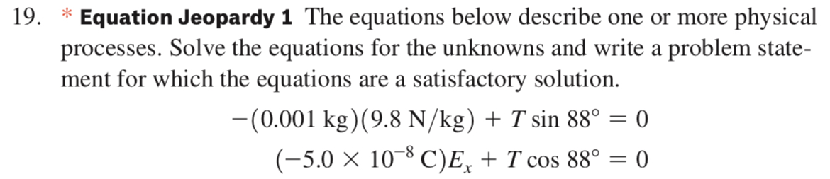 Solved Equation Jeopardy 1 ﻿The equations below describe one | Chegg.com
