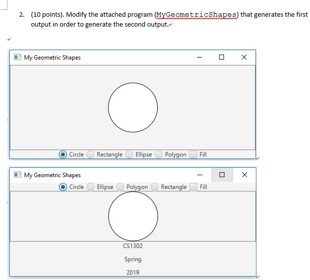 import javafx.application.Application; import | Chegg.com