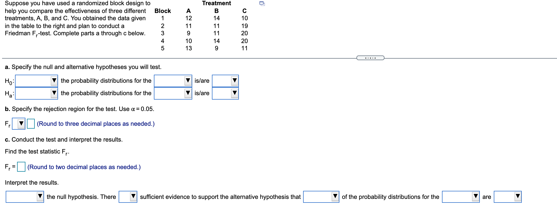 Solved . - Suppose you have used a randomized block design | Chegg.com
