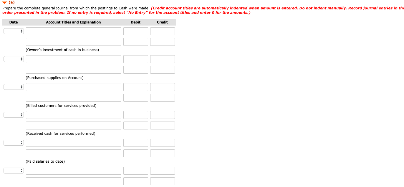Solved Exercise 2-12 a-b (Part Level Submission) The | Chegg.com