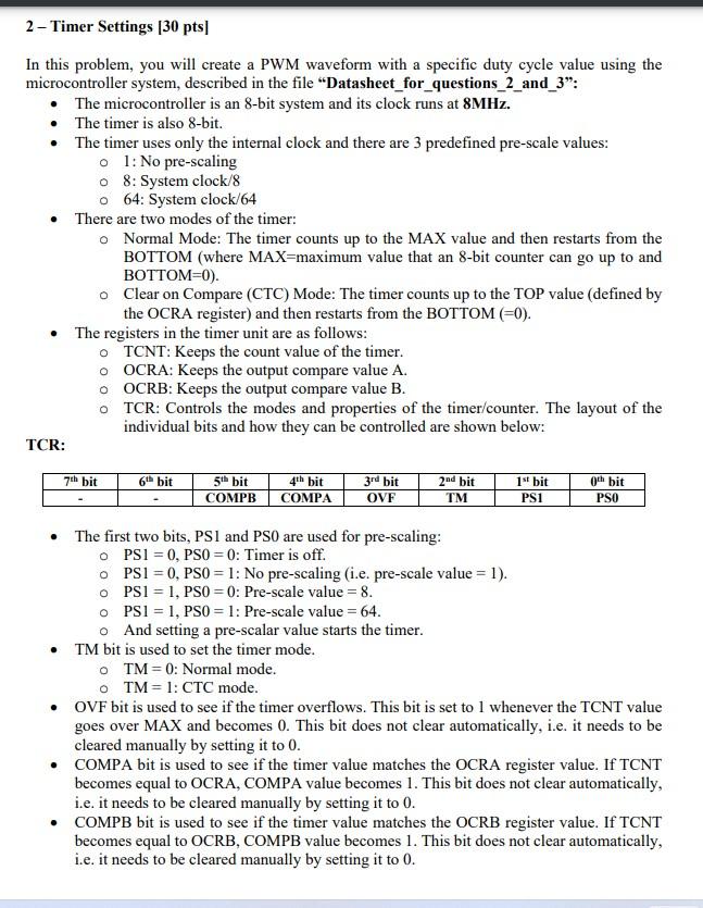 Solved In this problem, you will create a PWM waveform with | Chegg.com