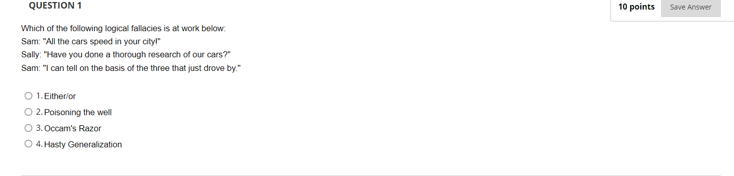 Solved QUESTION 1 10 points Save Answer Which of the | Chegg.com