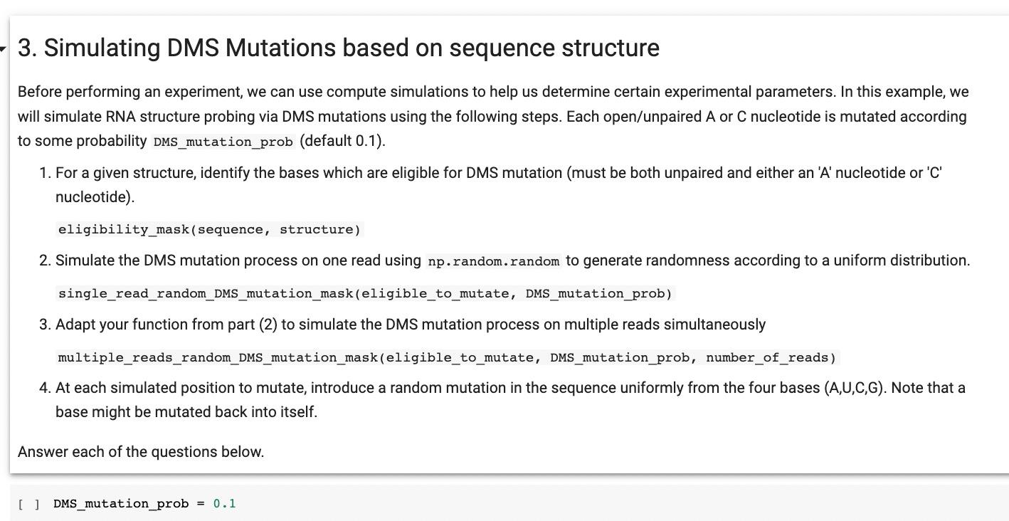 3. Simulating DMS Mutations based on sequence | Chegg.com