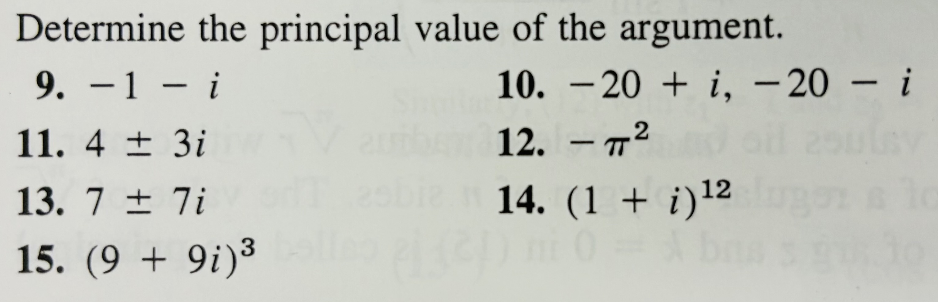 Solved 12 ﻿determine The Principal Value Of The