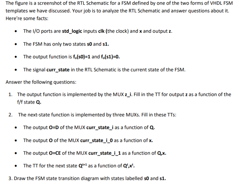 The figure is a screenshot of the RTL Schematic for a | Chegg.com