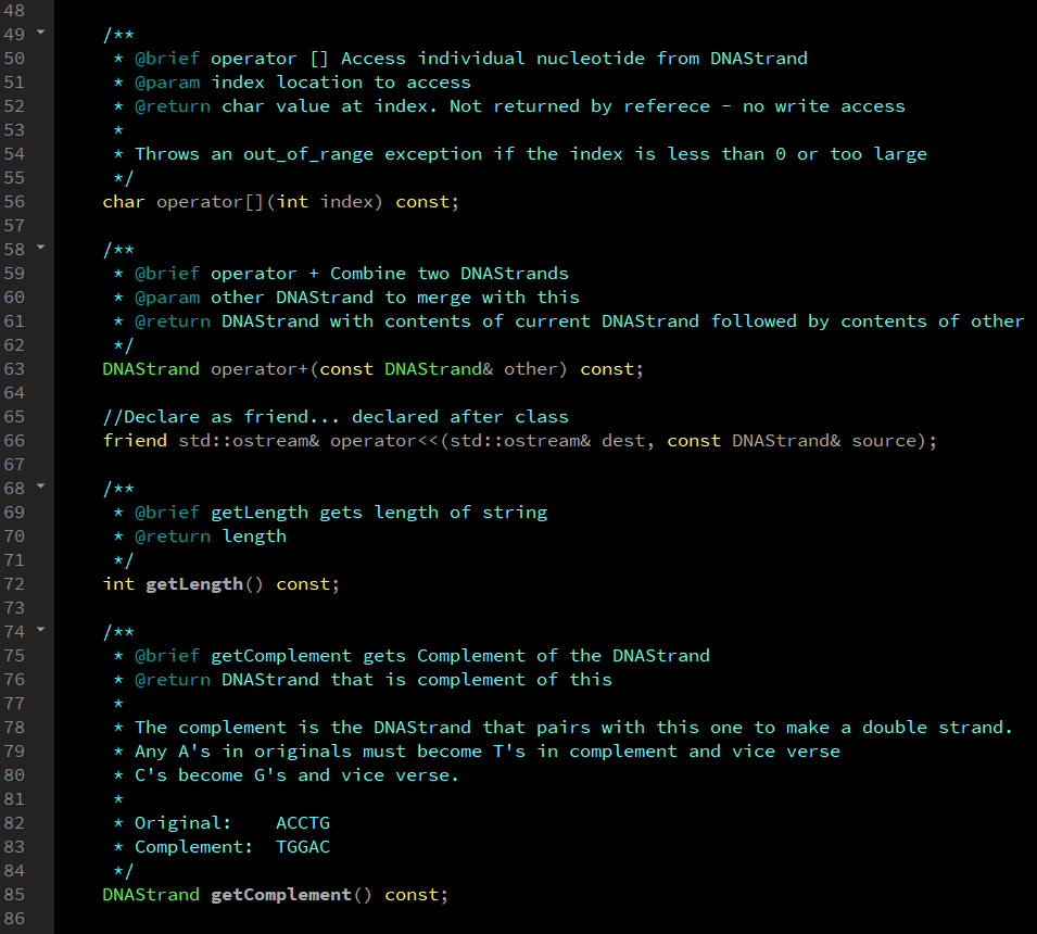 Assignment Instructions Submit files: DNAStrand.cpp / | Chegg.com