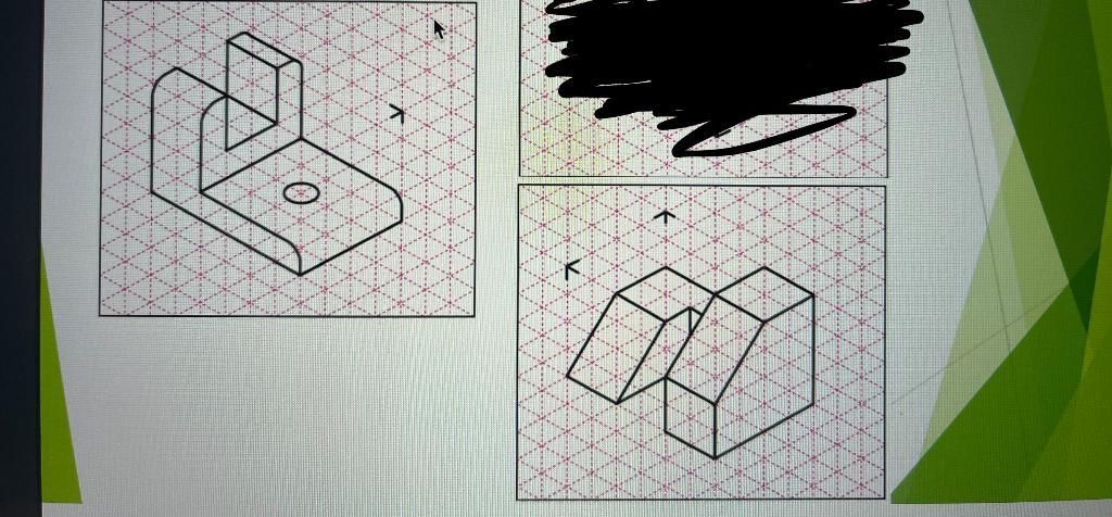 Solved Need help with these multiview dawings. Need top, | Chegg.com