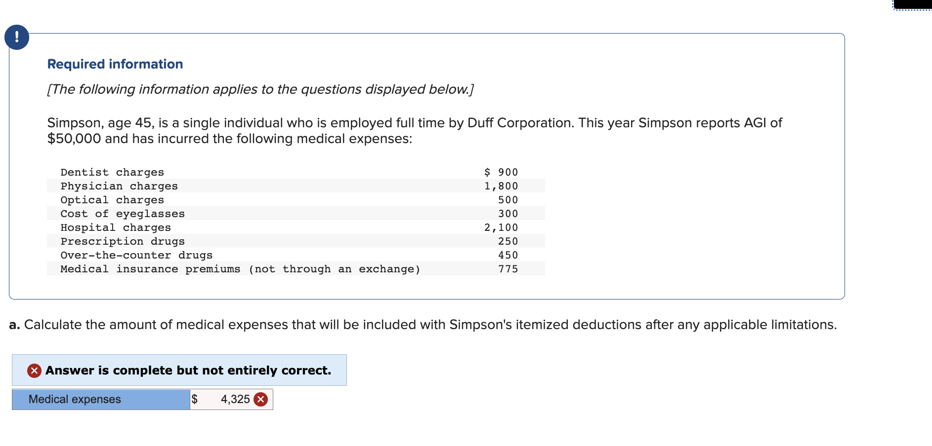 Required information [The following information | Chegg.com