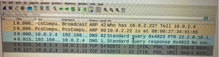 Solved Considering the following Wireshark capture of nmap | Chegg.com