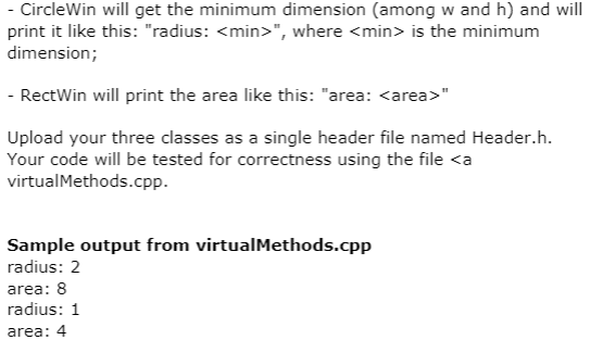 Solved - Create a App Window class that will contain as | Chegg.com