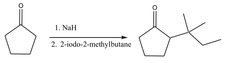 Solved 1. NaH 2. 2-iodo-2-methylbutane | Chegg.com
