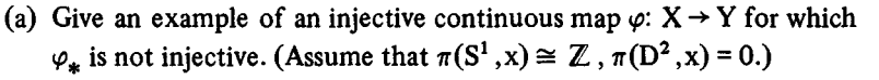 Solved (a) Give an example of an injective continuous map : | Chegg.com
