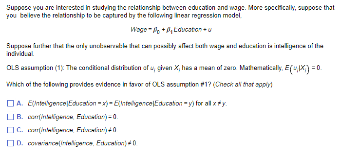 Solved Suppose you are interested in studying the | Chegg.com