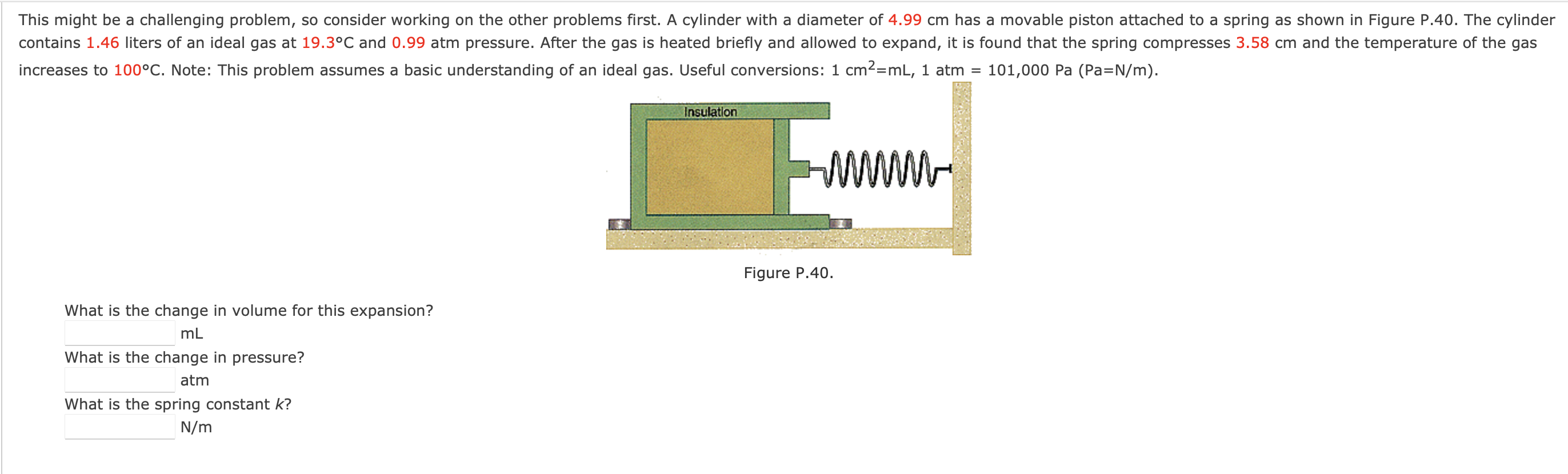 Solved increases to 100°C. ﻿Note: This problem assumes a | Chegg.com